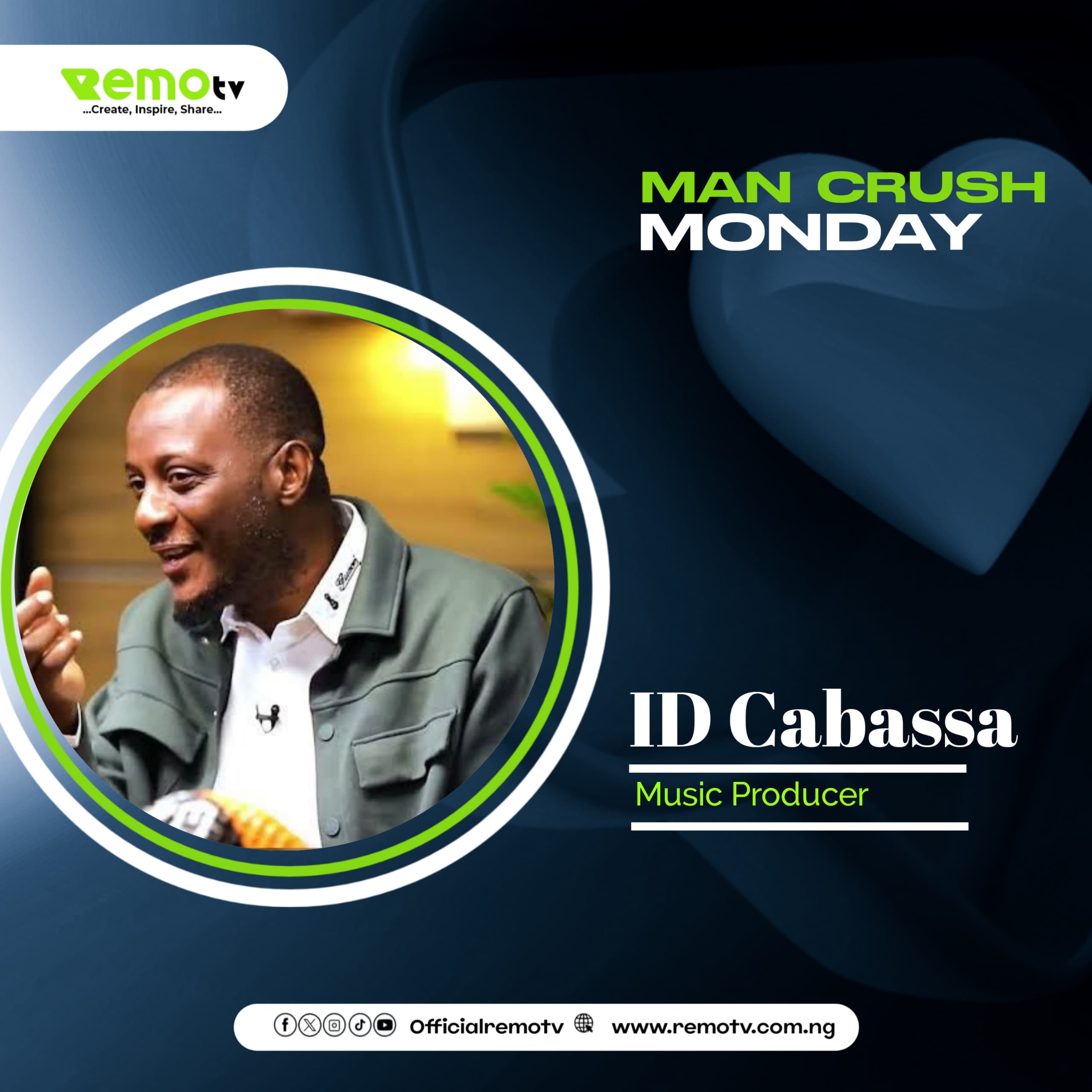 ID CABASSA: MUSIC PRODUCER WITH RECOGNITION AND A MAN OF WISDOM! - REMO TV