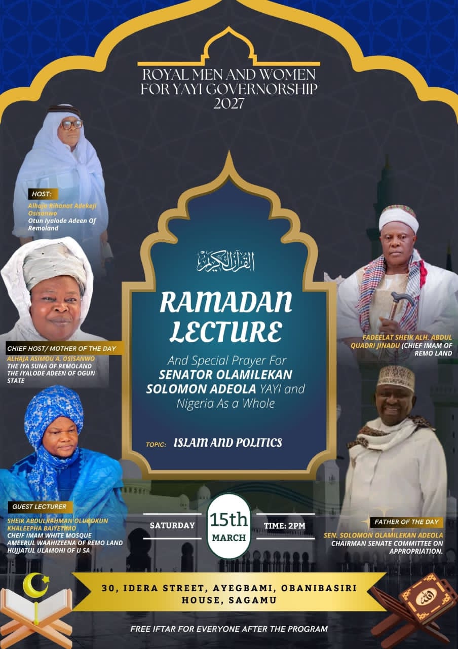 Royal Men and Women for Yayi Governorship 2027 Host Ramadan Lecture and ...